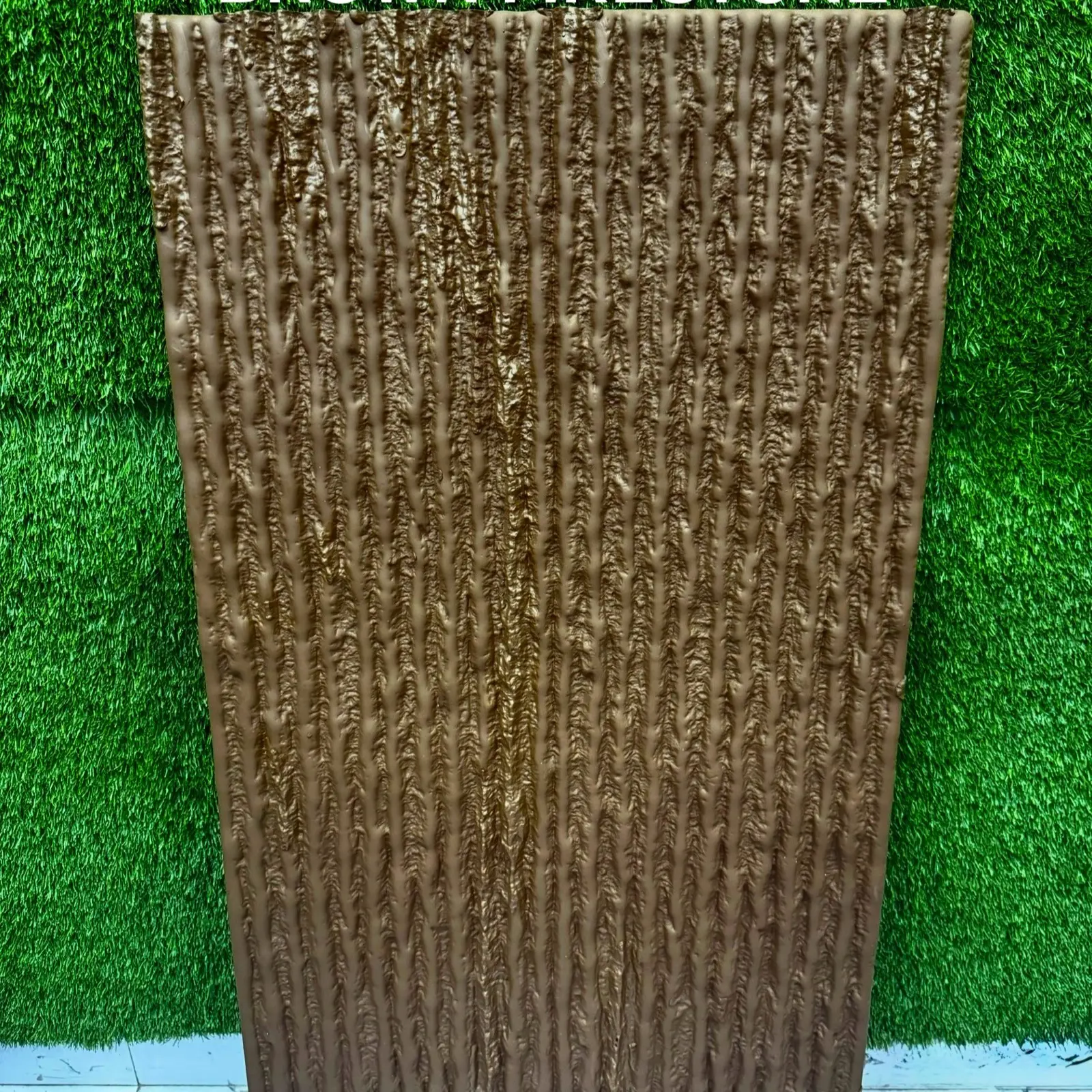 Brown PU Stone Panel Wall Design – For Salon Walls, Hotel Rooms ...