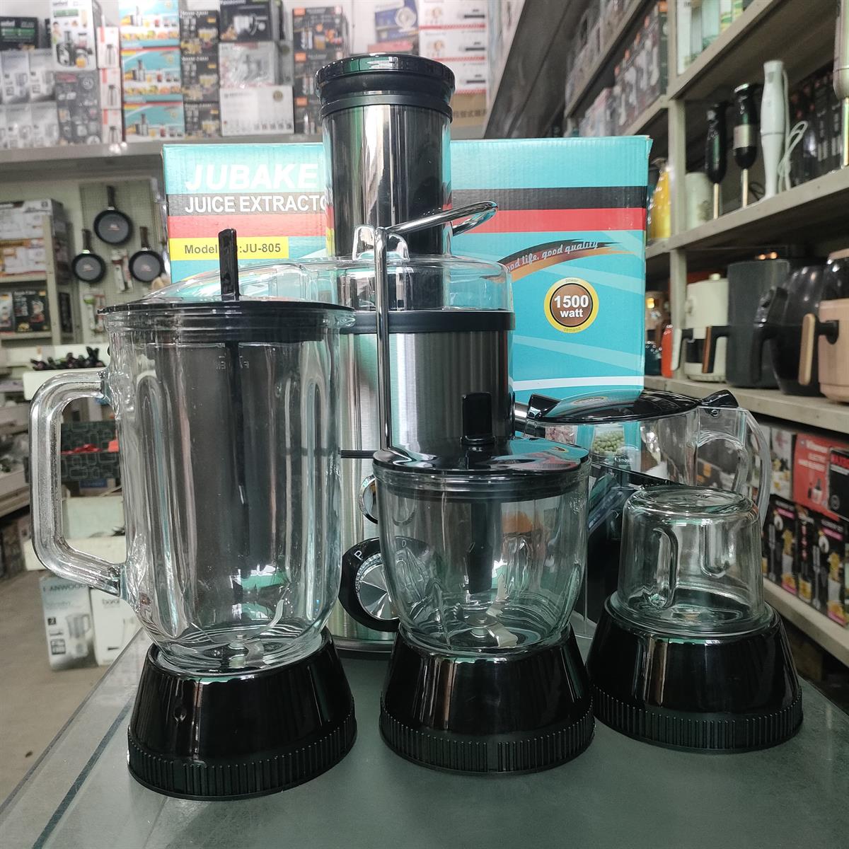 JUBAKE 5 in 1 Electric Juice Extractor Chopper Blender Grinder Multi-Function Machine JU-805 in ...