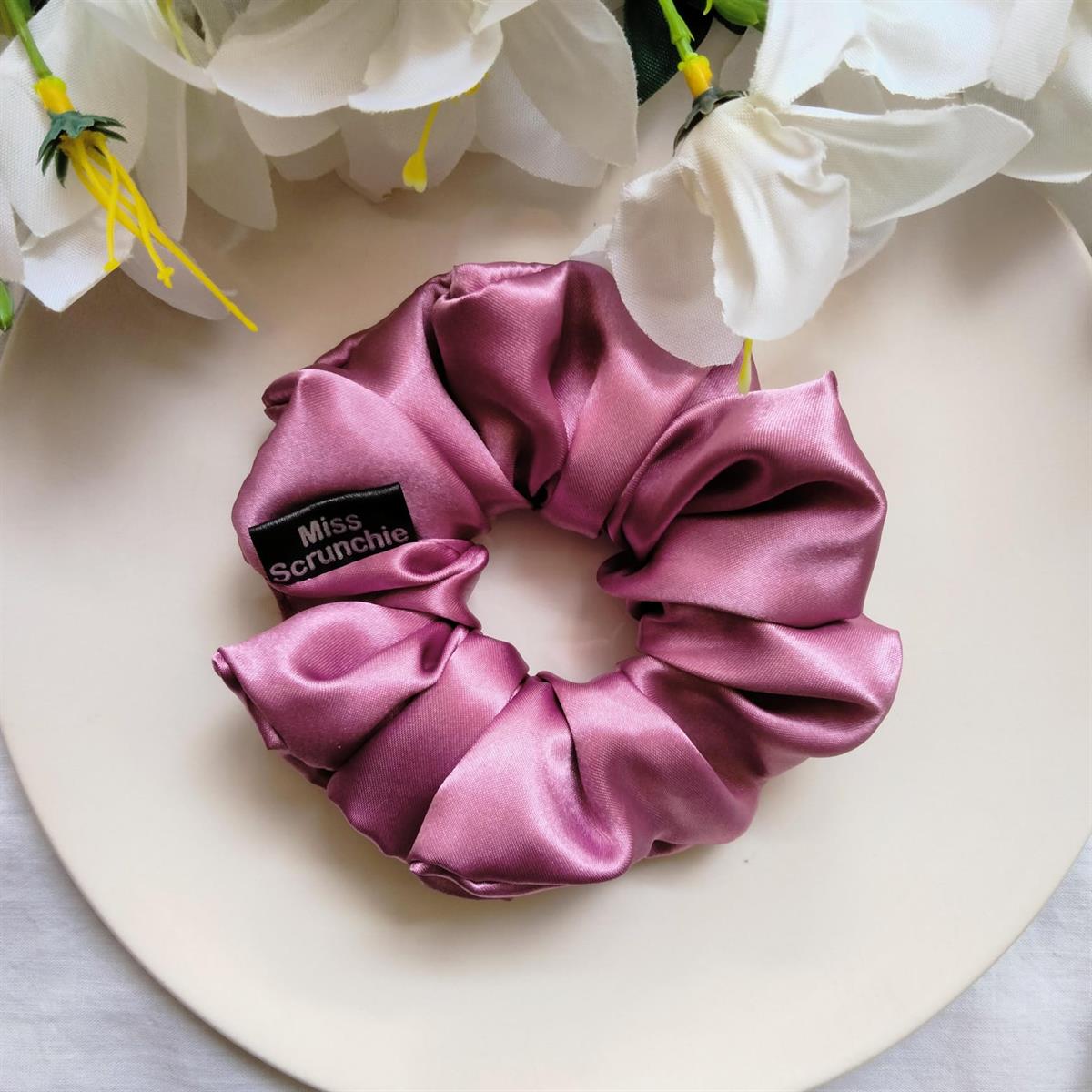 Grape Silk Scrunchie - Premium Hair Accessory Available Nationwide