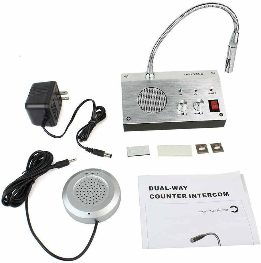 ZDL-9908 Bank/Office/Store/Station Counter Window Intercom System, Dual-Way Intercommunication ...