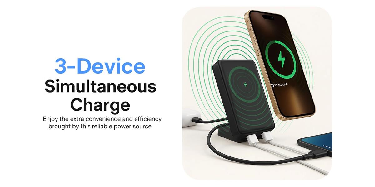 Audionic Magneto Pro Max Wireless Powerbank | 20000 mAh Power bank ...