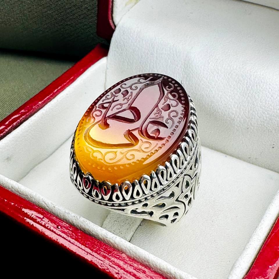 Original red Haqeeq ring in Pakistan for Rs. 12000.00 | Jamkaran ...