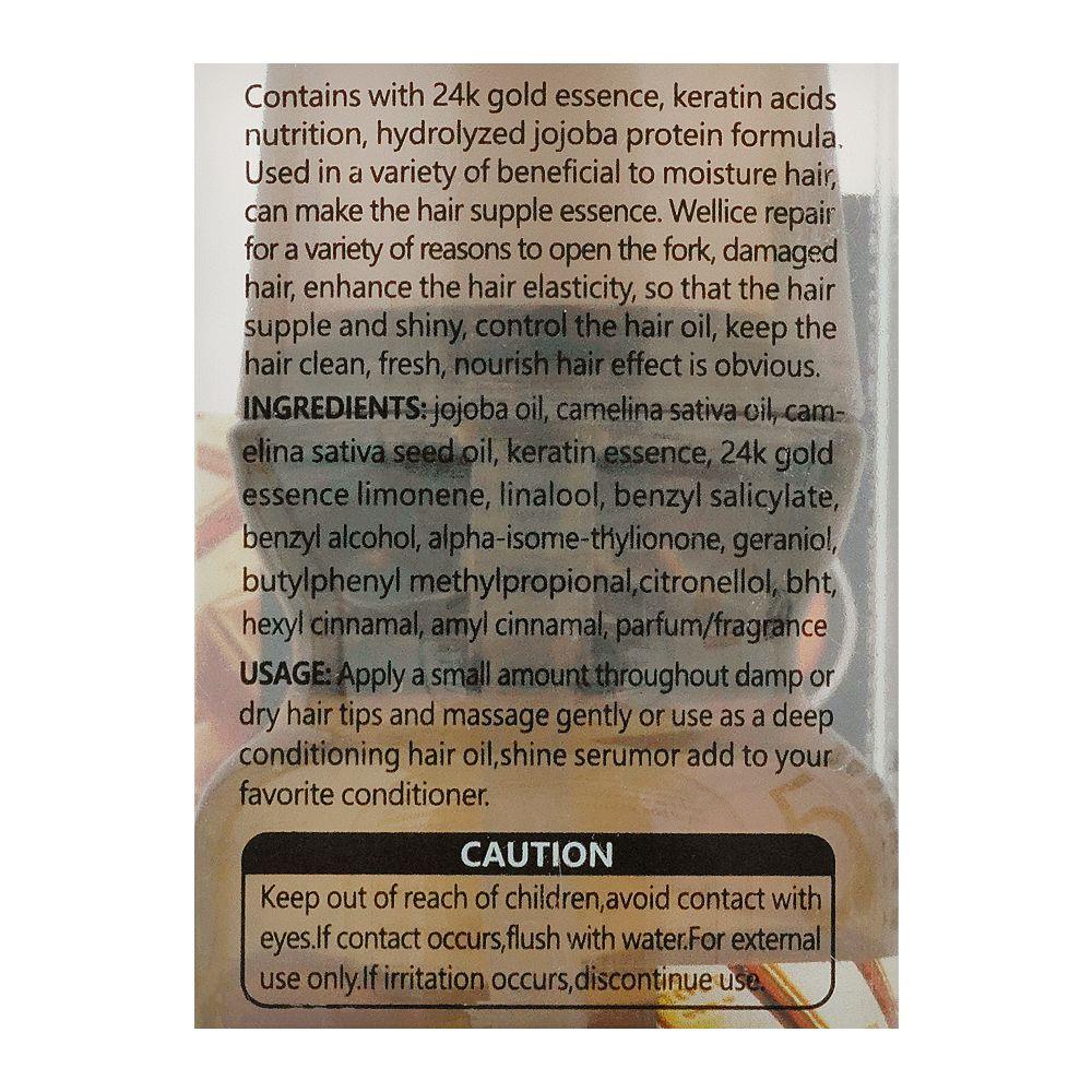 Wellice Professional 24K Gold Keratin Ampoule Care Hair Serum, 70ml in Pakistan for Rs. 999.00 ...