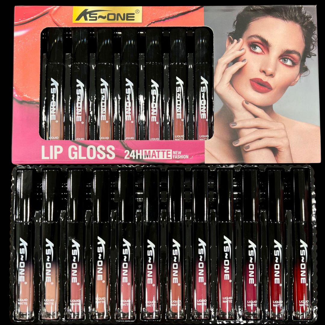 Ks-One 24 Hour Matee New Fashion Lipgloss 12 pc set in Pakistan for Rs. 1500.00 | Rangoli Rouge ...