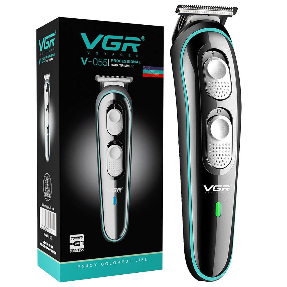 VGR V-055 Professional Cordless Rechargeable Beard Trimmer Clippers for Men