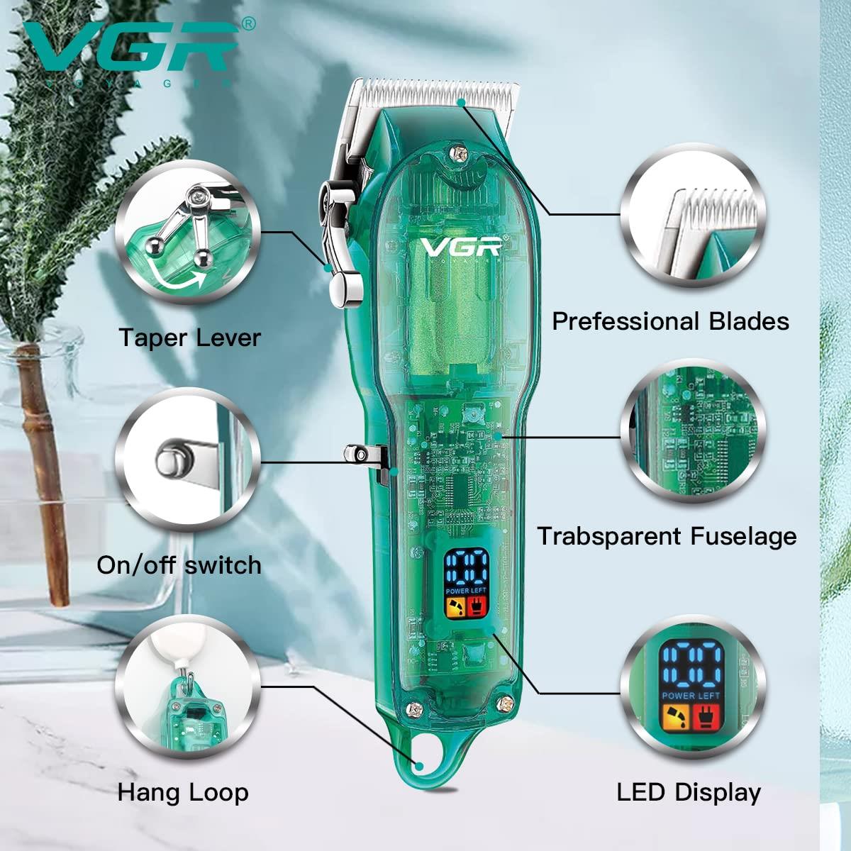 VGR V-660 Professional Rechargeable cordless Hair Clipper with Self ...