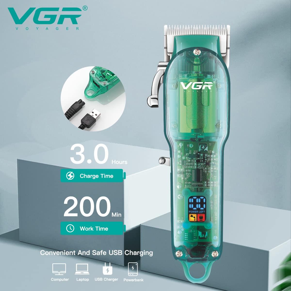 VGR V-660 Professional Rechargeable cordless Hair Clipper with Self ...