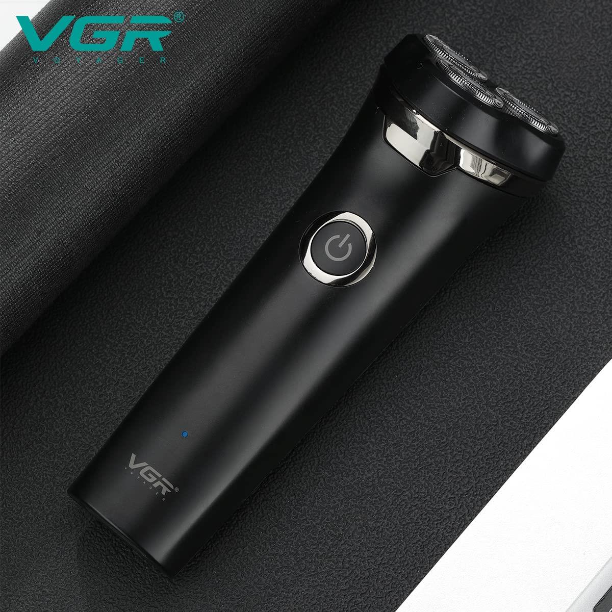 VGR V-319 Premium Cordless Rechargeable IPX6 Fully Waterproof 3 Head Electric Shaver Wet & Dry ...