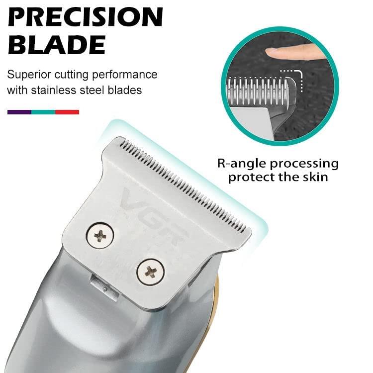 VGR V-919 Professional Cord & Cordless Rechargeable T-Blade Hair Trimmer