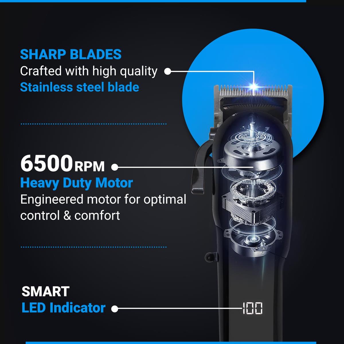 VGR VL-118 Limited Edition Professional Corded & Cordless Hair Clipper ...