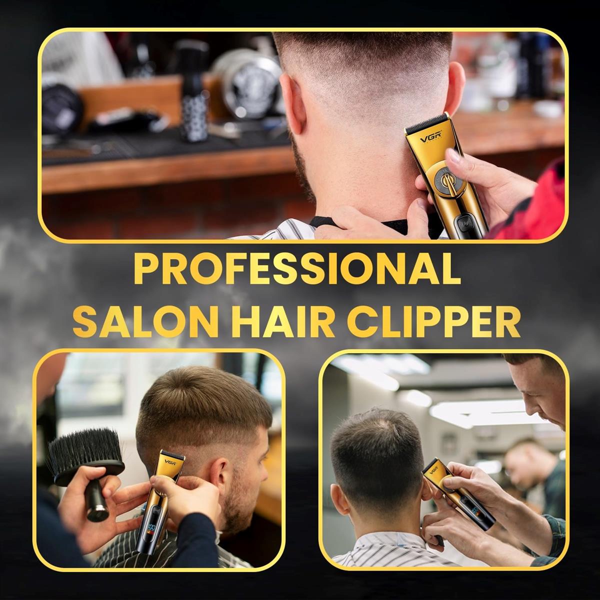 VGR V-663 Professional Hair Clipper, IPx6 Fully Waterproof, Salon ...