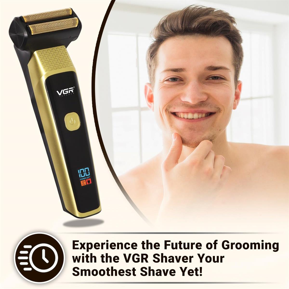 VGR VL-366 Limited Edition Professional 3-in-1 Grooming Kit for Men – 90-Minute Runtime with ...