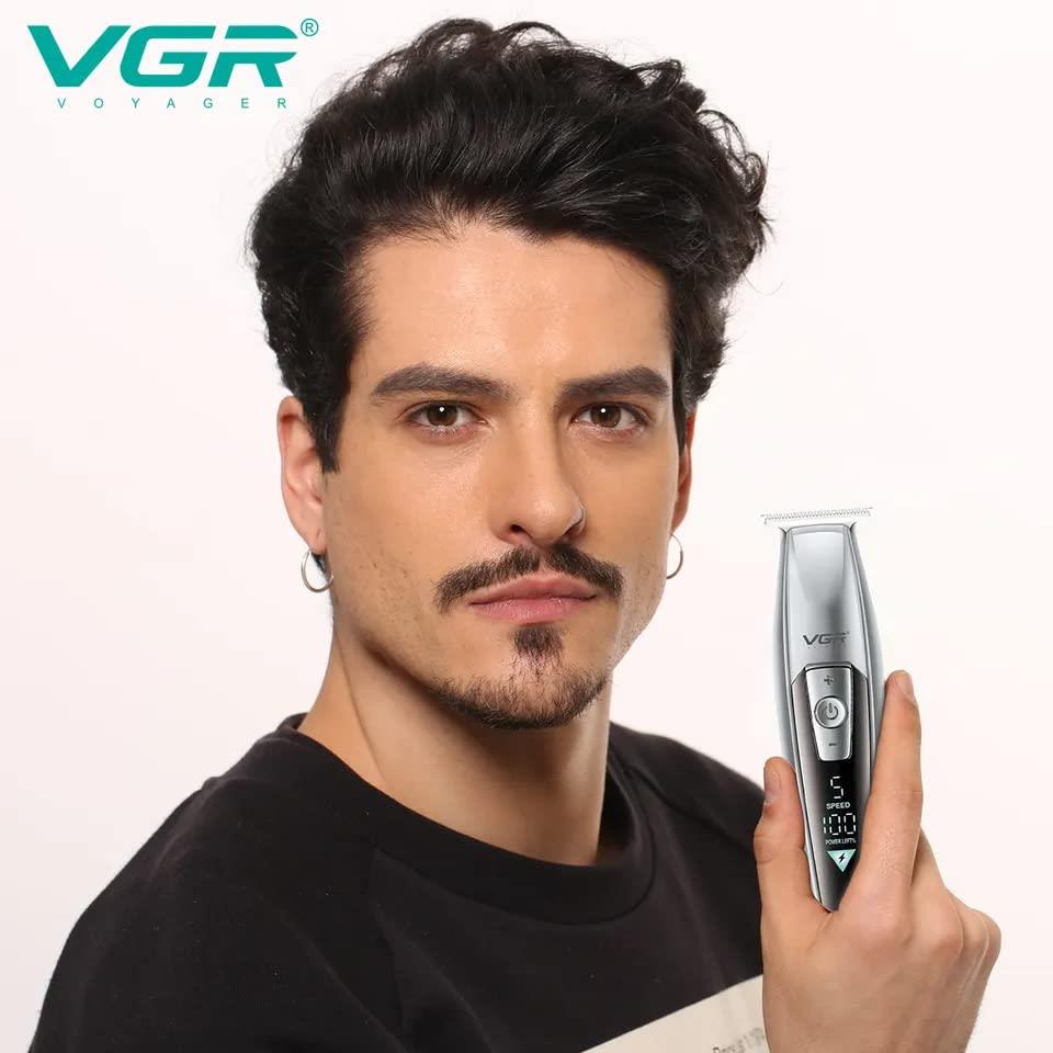 VGR V-970 Professional Hair Trimmer with 5 speed settings and Smart LED Display