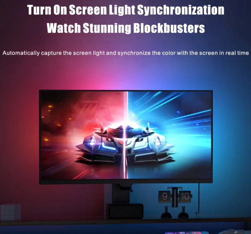 RGB SYNC LIGHT Ambilight Computer Atmosphere Screen Light ...