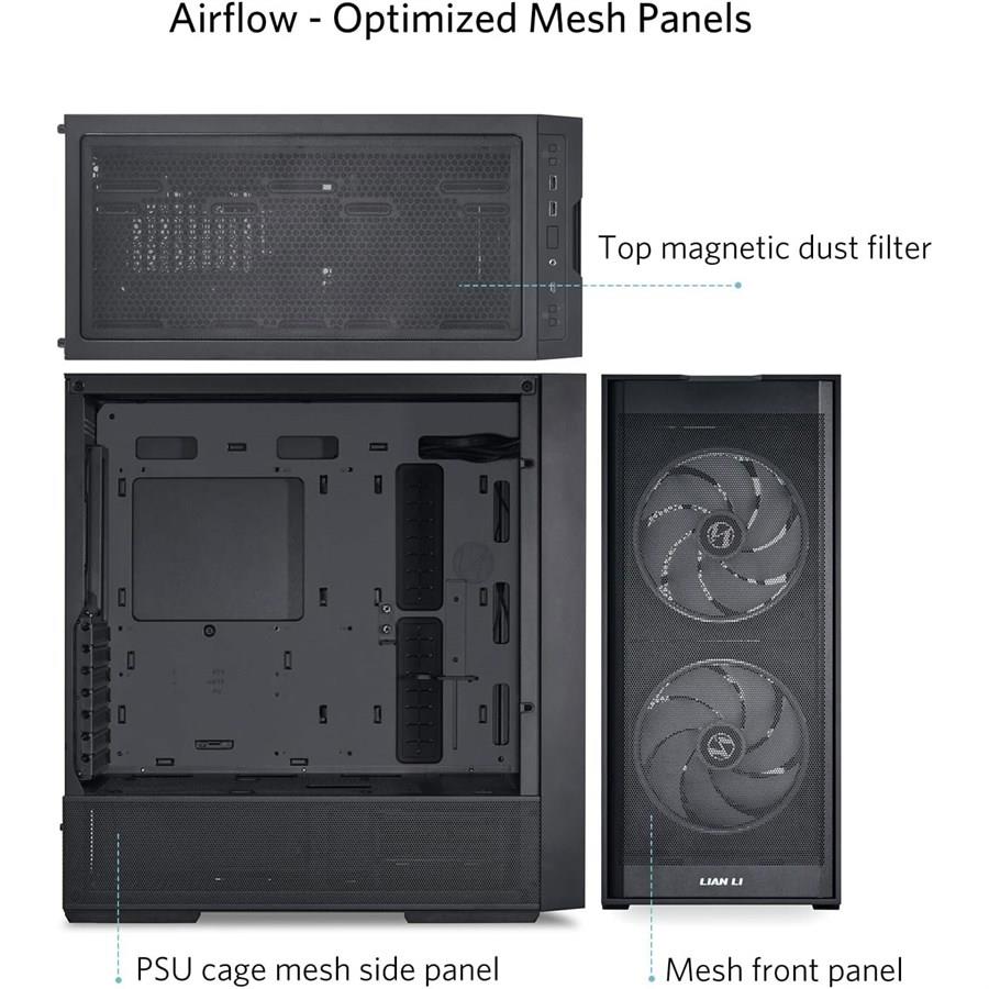 Lian Li LANCOOL 206 ATX PC Case | LANCOOL 206RX Black Price in Pakistan