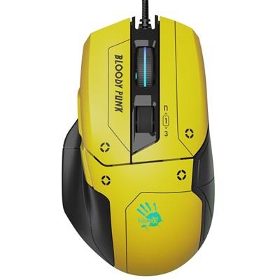 A4Tech Bloody W70 Max RGB Gaming Mouse - PUNK YELLOW