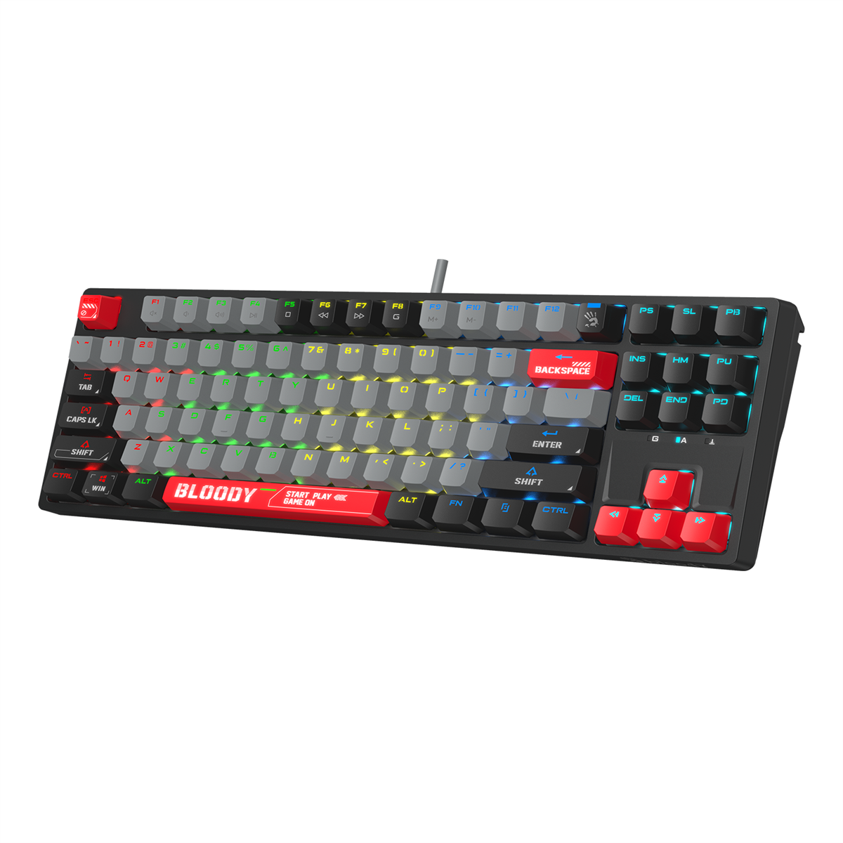 A4Tech Bloody S87 TenKeyLess RGB Mechanical Switch Hot Swappable Gaming ...