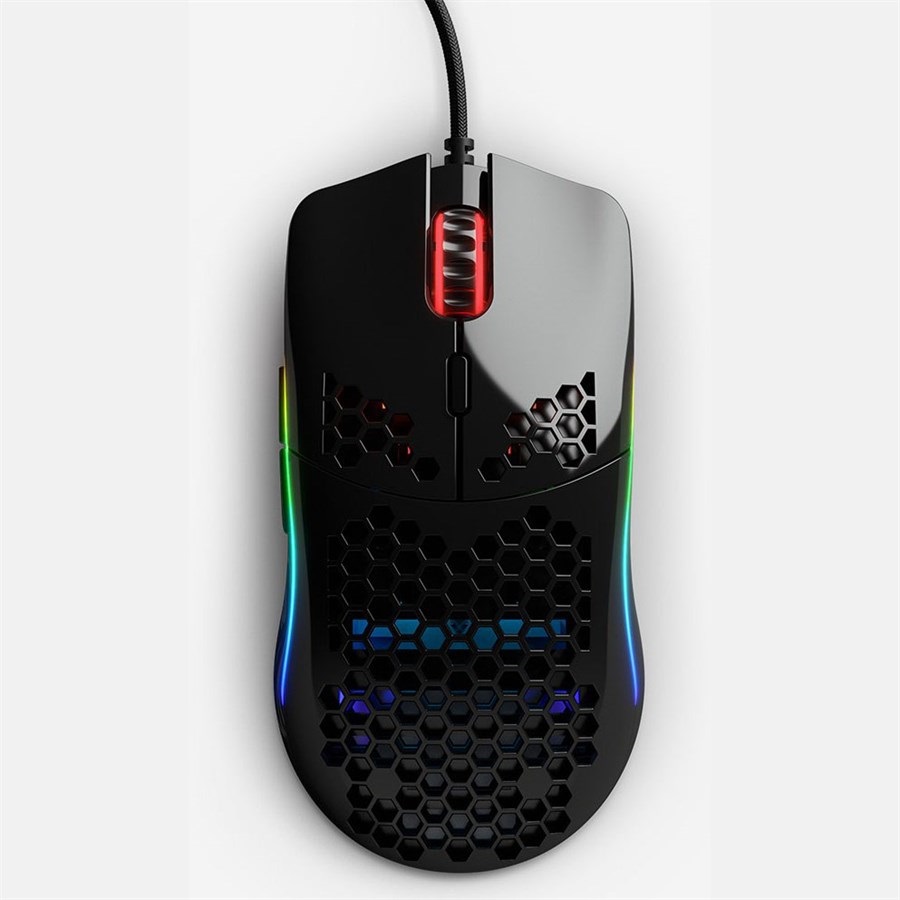 Glorious Model O Minus Glossy White Gaming Mouse RGB GOM-GWHITE - GOM ...