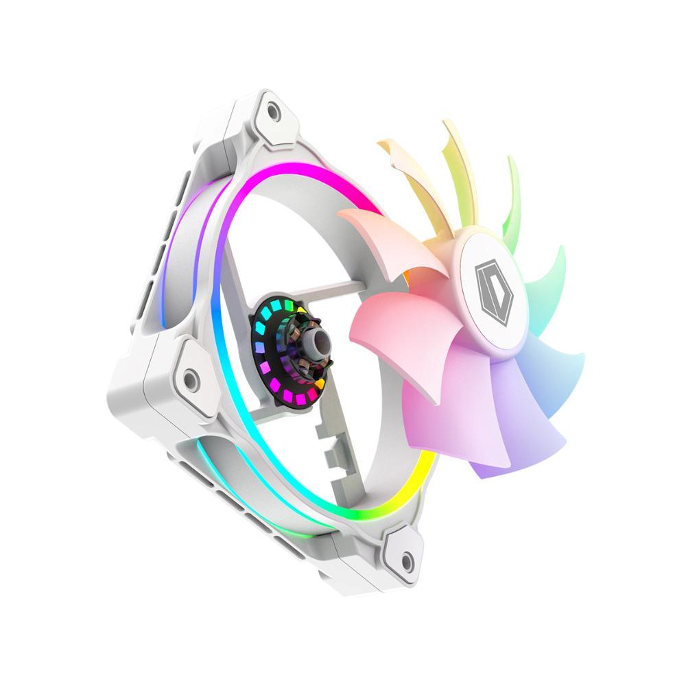 ID-COOLING ZF-12025-ARGB-TRIO-SNOW Dual Light Loop Case Fan 3 Pack 120mm