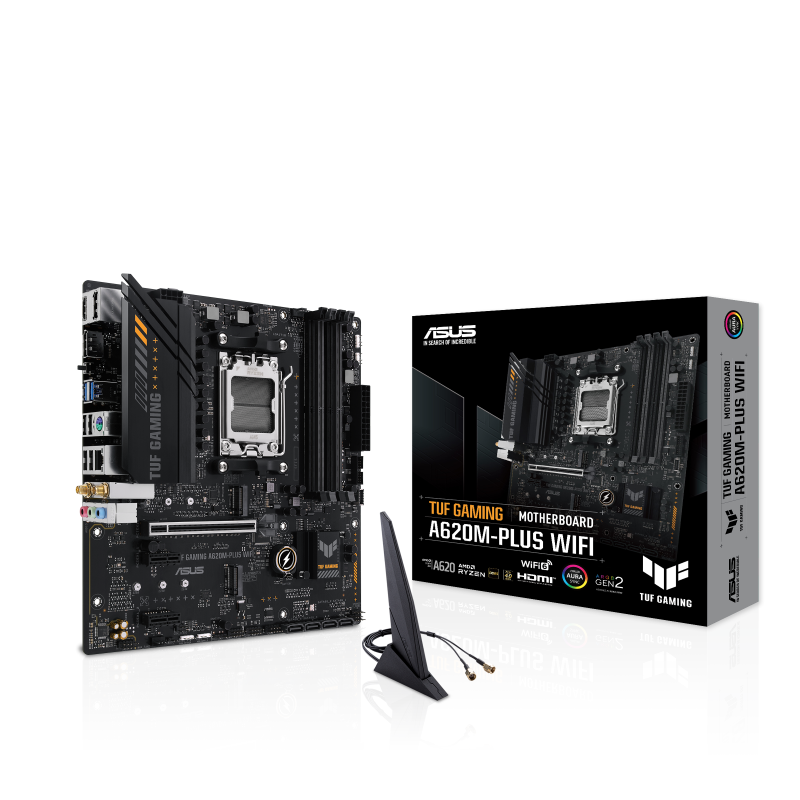 ASUS TUF GAMING A620M-PLUS WIFI AMD Ryzen 7000-Series Gaming Motherboard