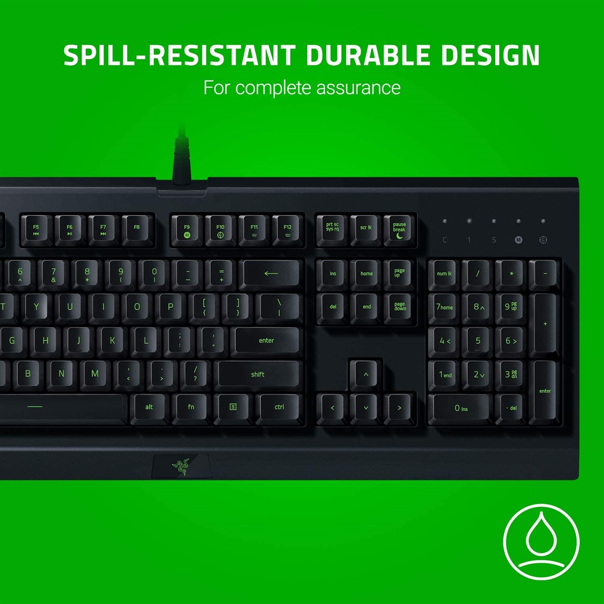 Razer Cynosa Lite Gaming Keyboard: Customizable Single Zone Chroma RGB ...