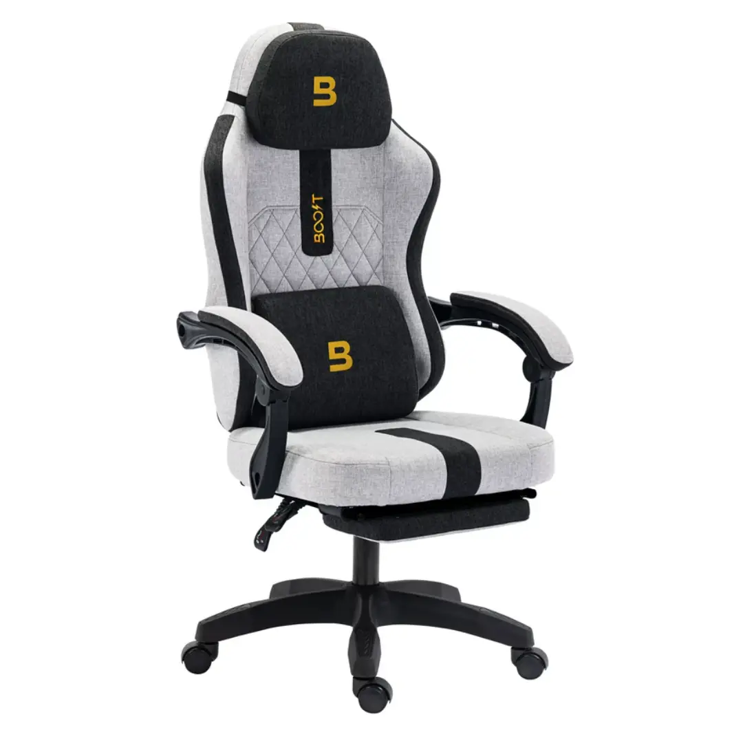 Boost Surge Pro Ergonomic Chair Grey-Black | Adjustable Lumbar Support ...