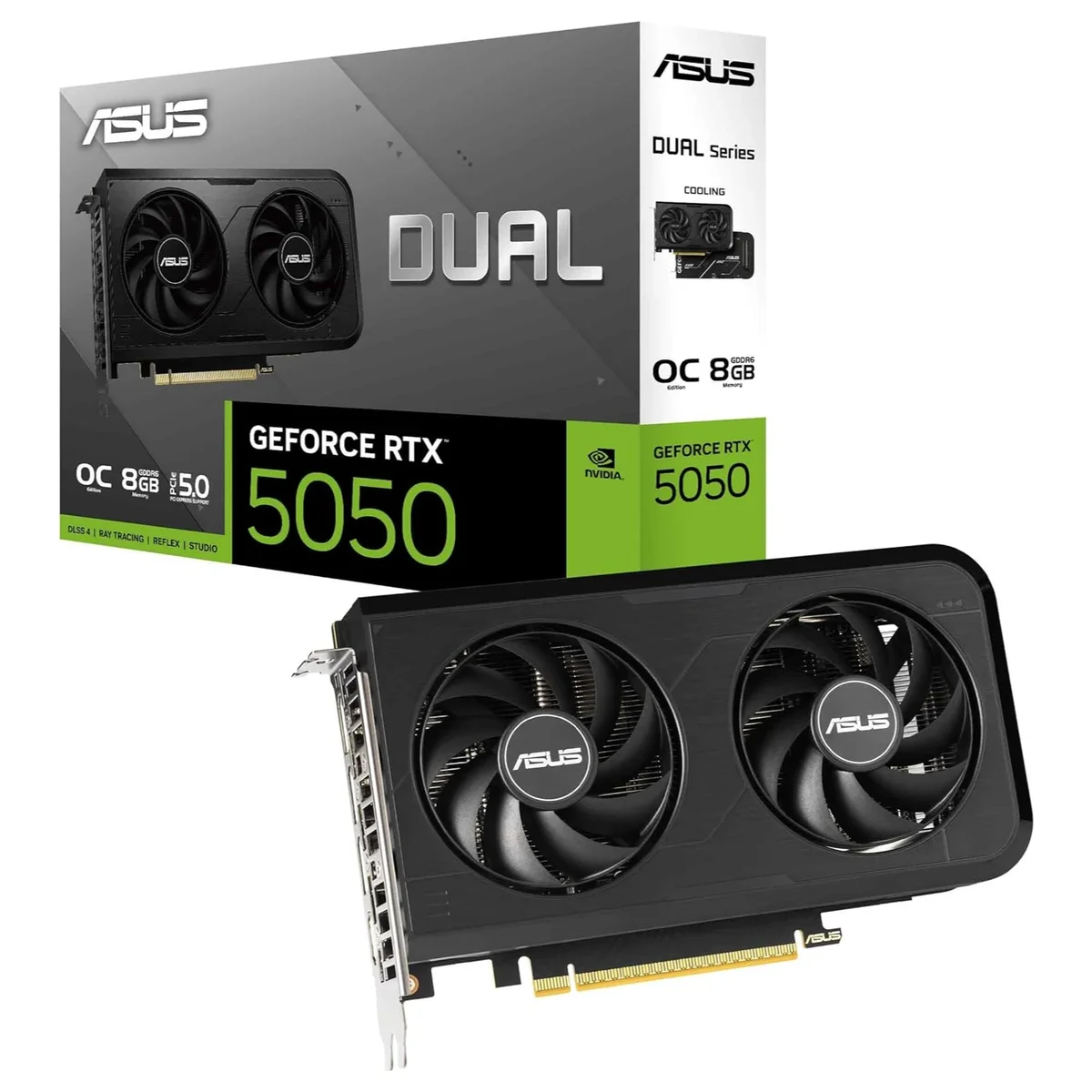 ASUS Dual GeForce RTX 5050 Graphics Card, 8GB GDDR6 PCI Express 5.0, OC ...