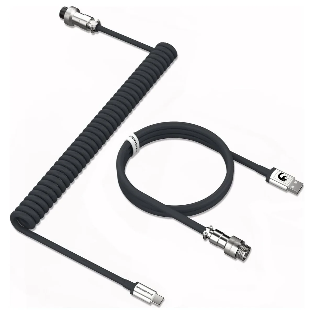 Attack Shark x MambaSnake C01 Custom Coiled USB C to A Cable ...